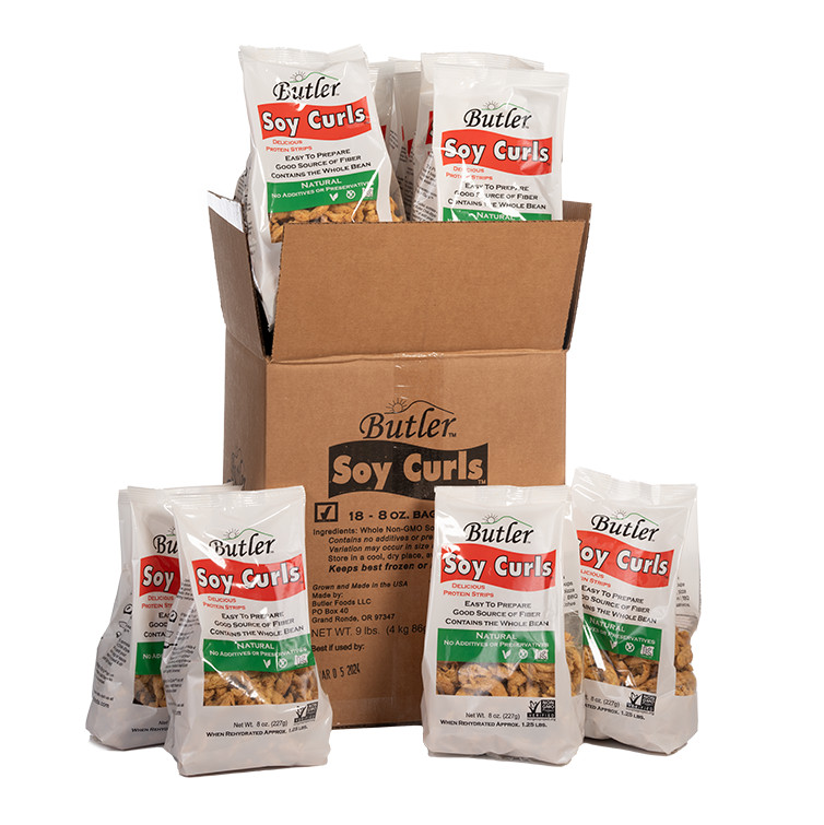 Butler Foods LLC: Soy Curls - 18 x 8 oz